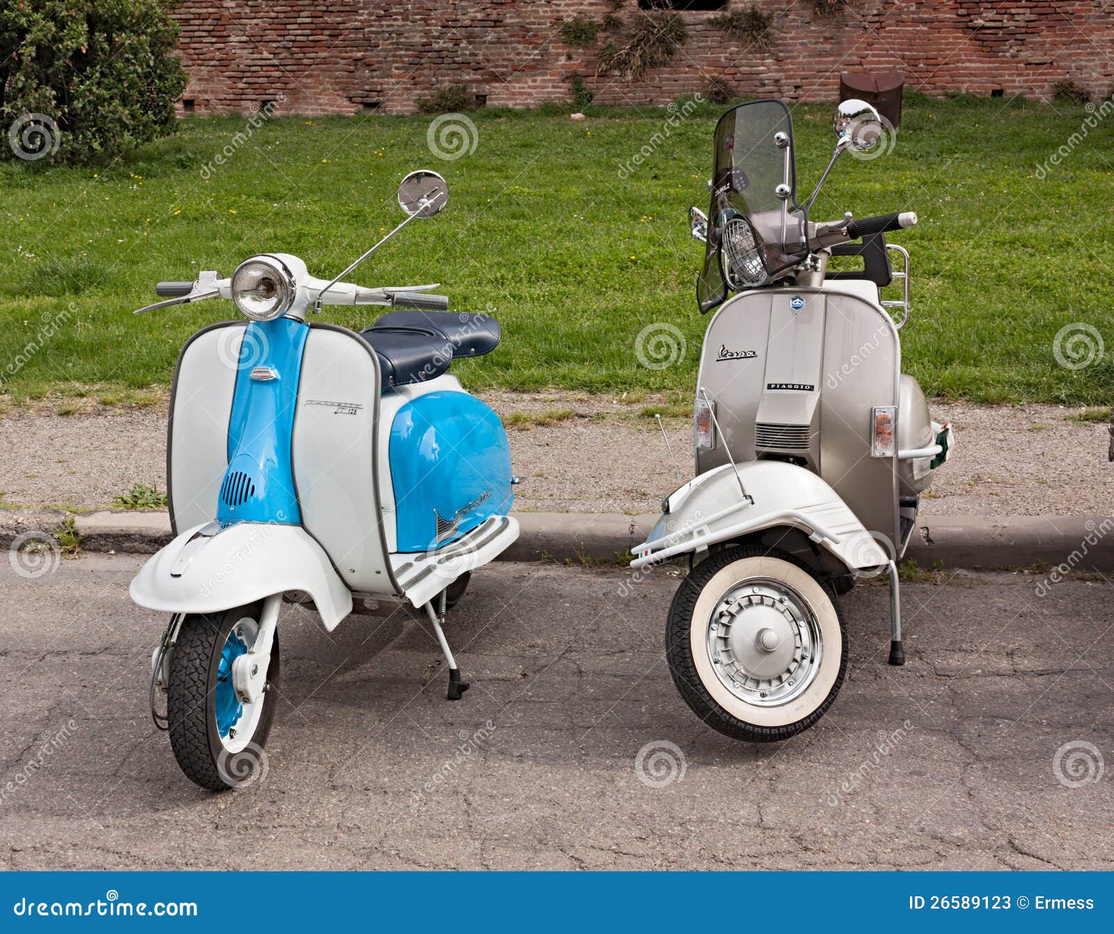 Vintage italian scooters editorial stock photo. Image of exposition ...