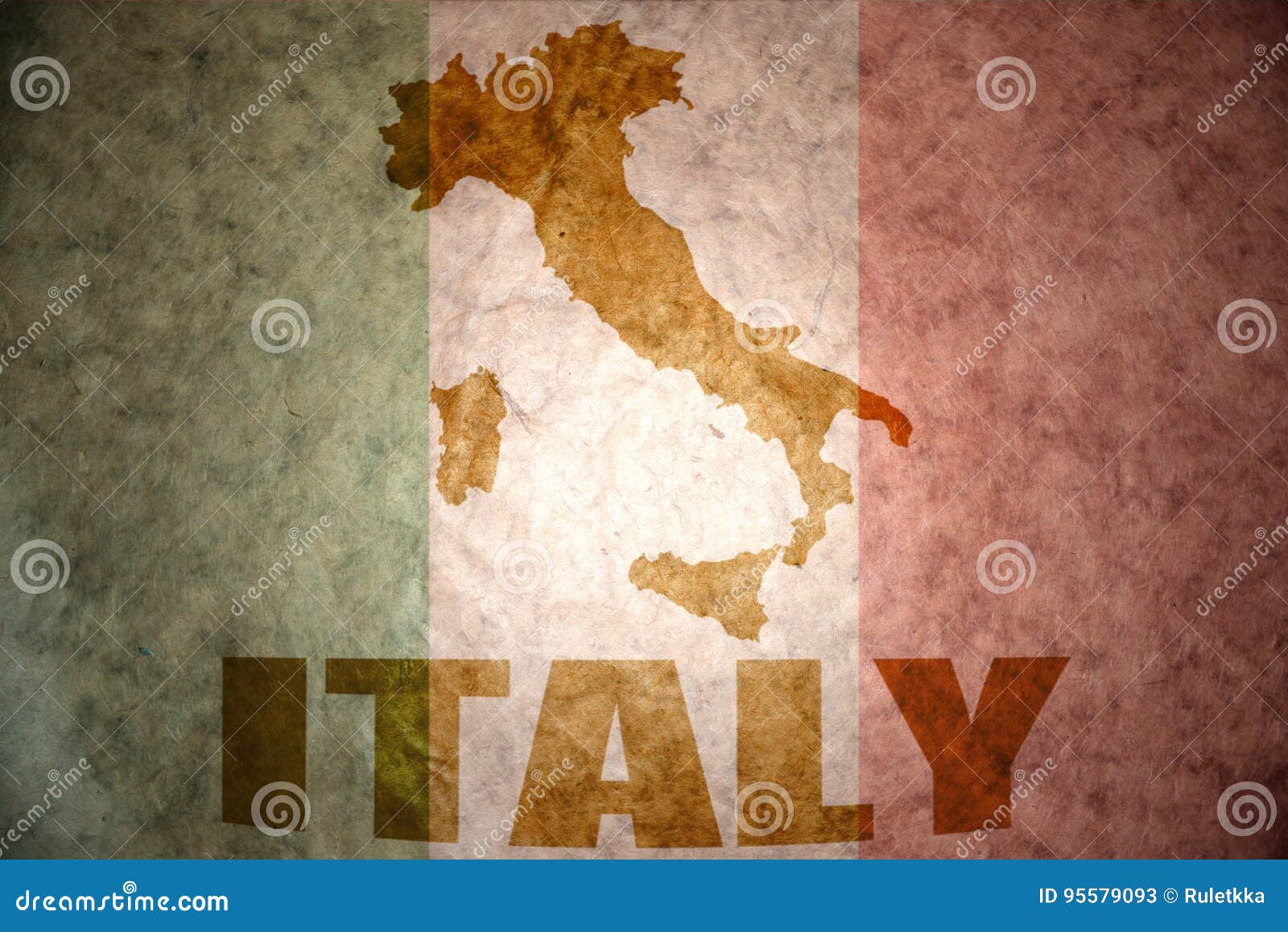 Vintage italy flag stock image. Image of background, continent - 95579093