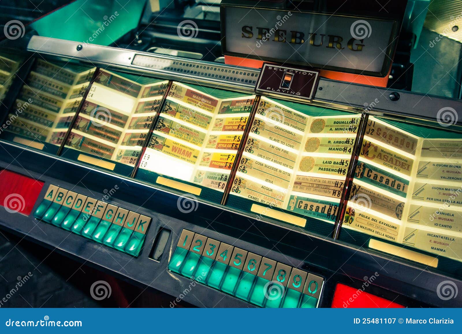 Vintage jukebox editorial photography. Image of electronic - 25481107