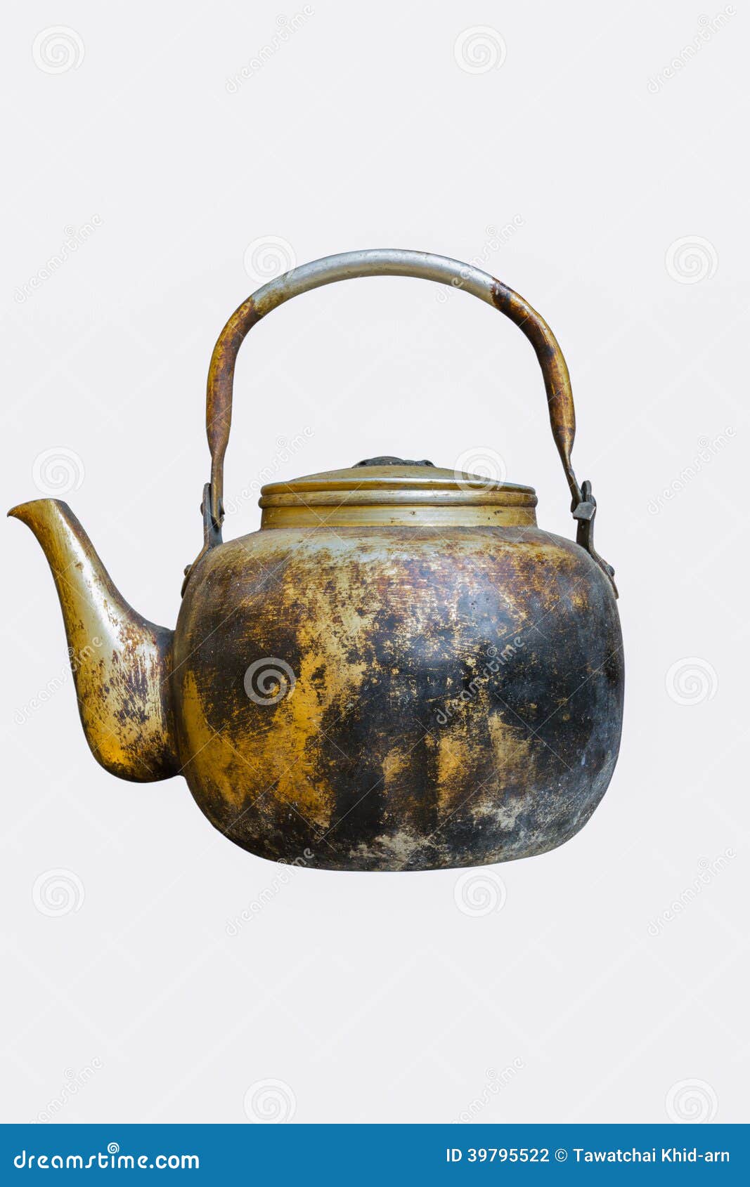 Vintage kettle stock photo. Image of iron, beverage, clipping - 39795522