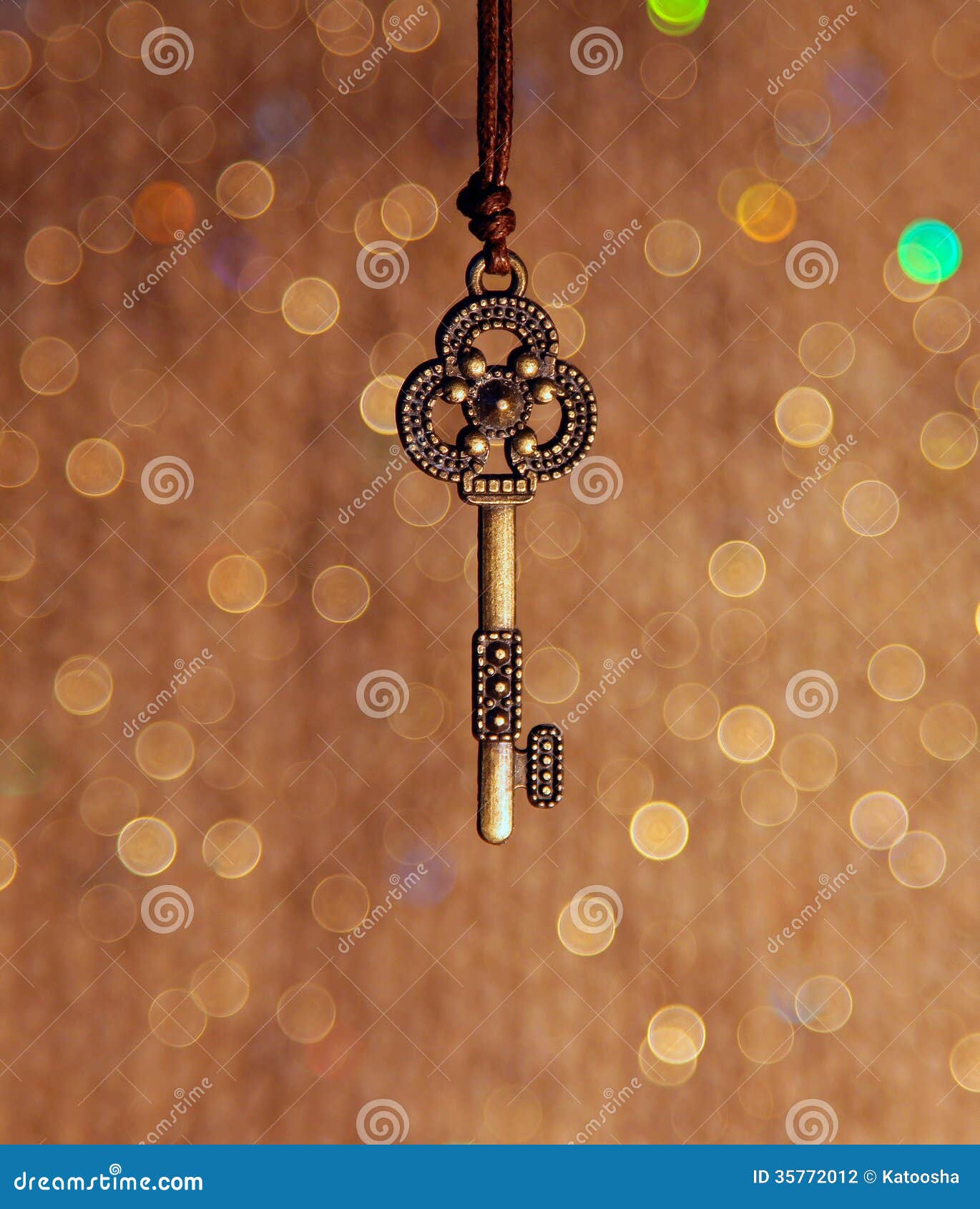 Vintage Key on a Shiny Background Stock Photo - Image of color, metal ...