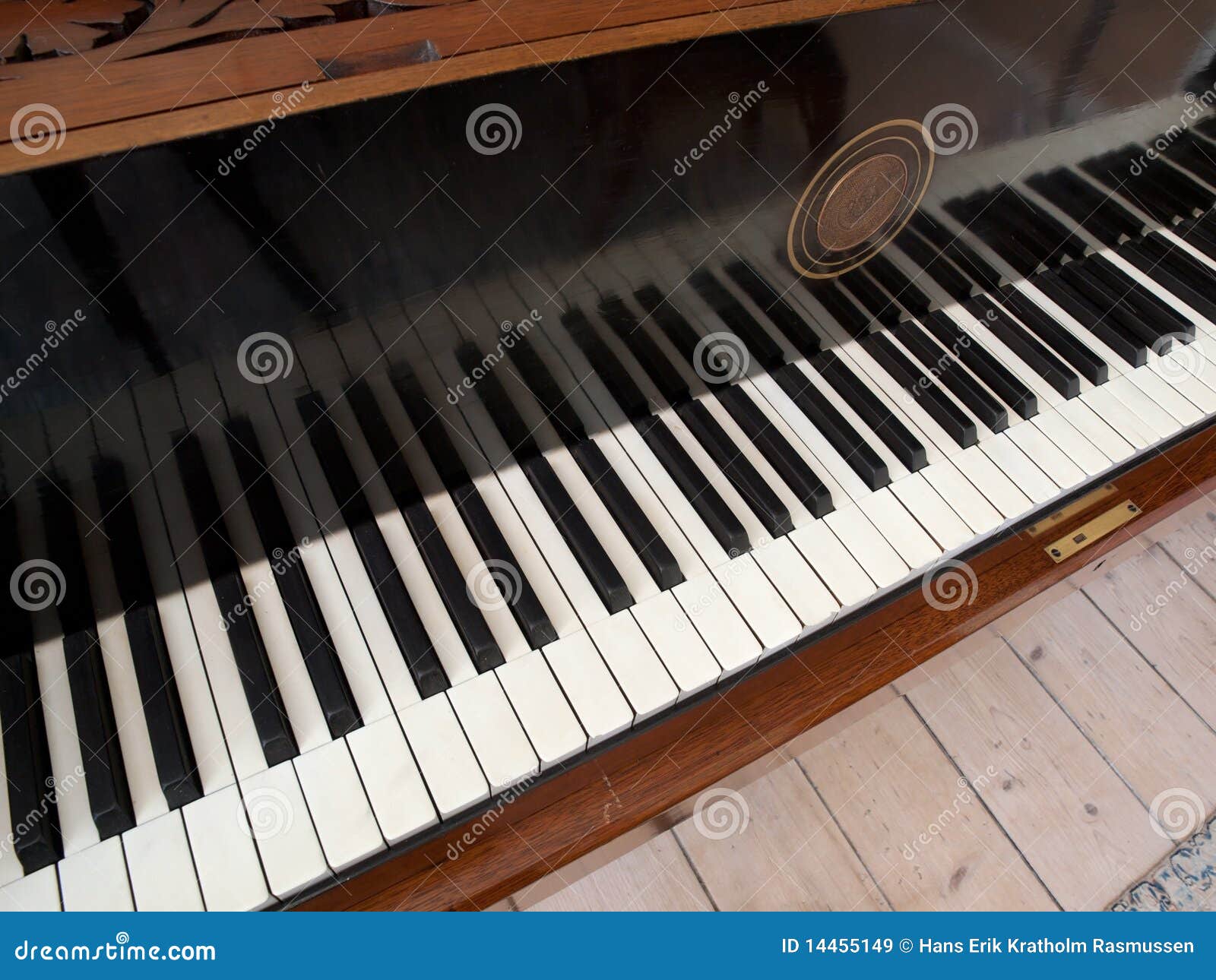 Vintage Keyboard stock image. Image of wood, piano, keyboard - 14455149