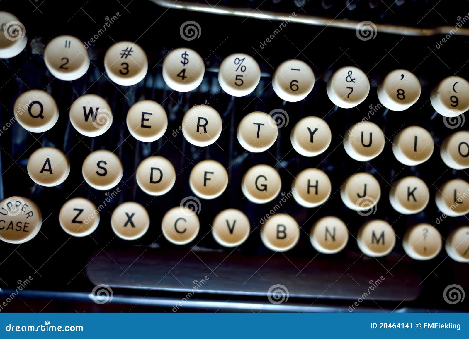 Vintage Keyboard stock image. Image of backspacer, lock - 20464141