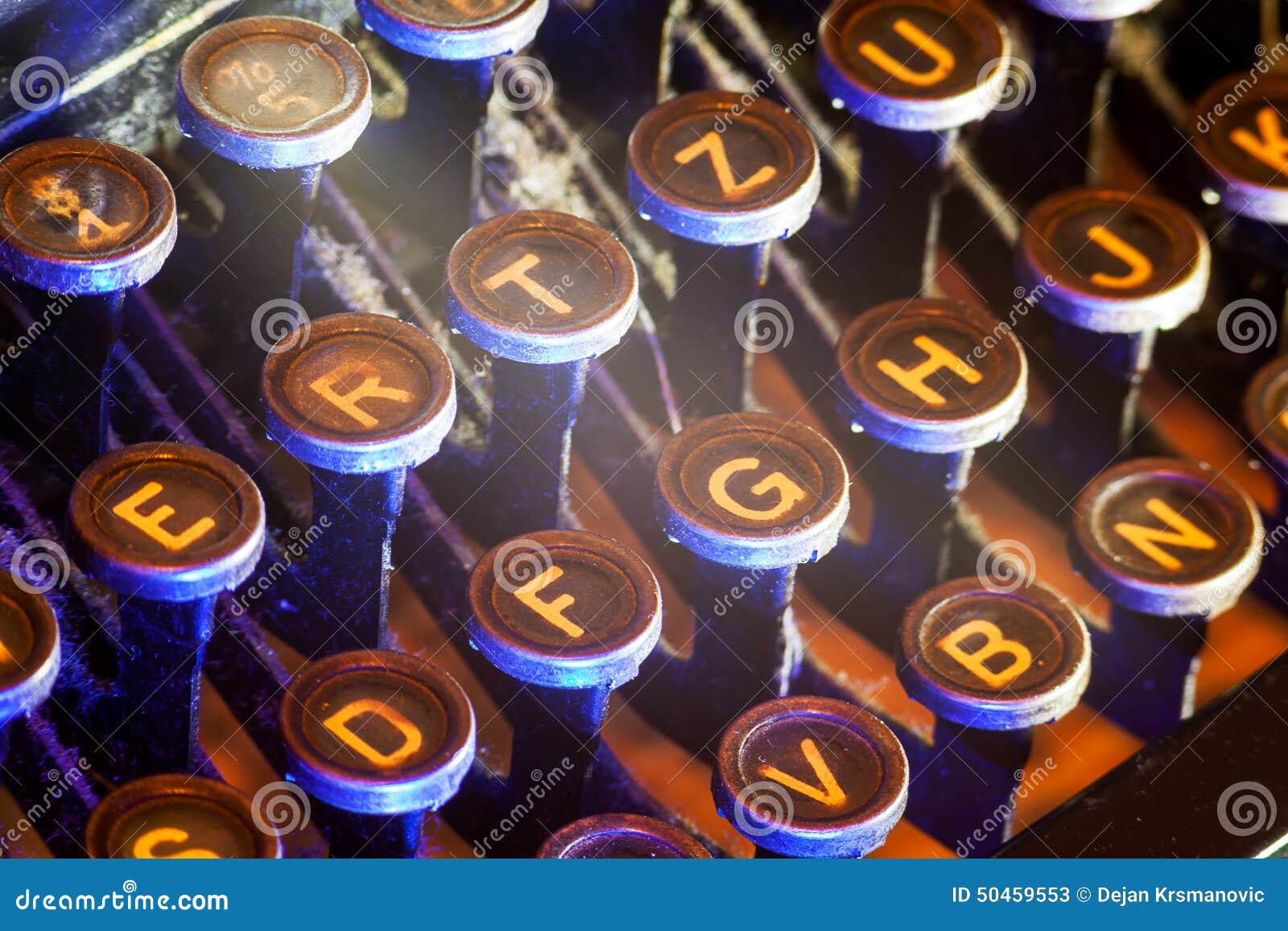 Vintage Keyboard stock image. Image of heritage, prints - 50459553