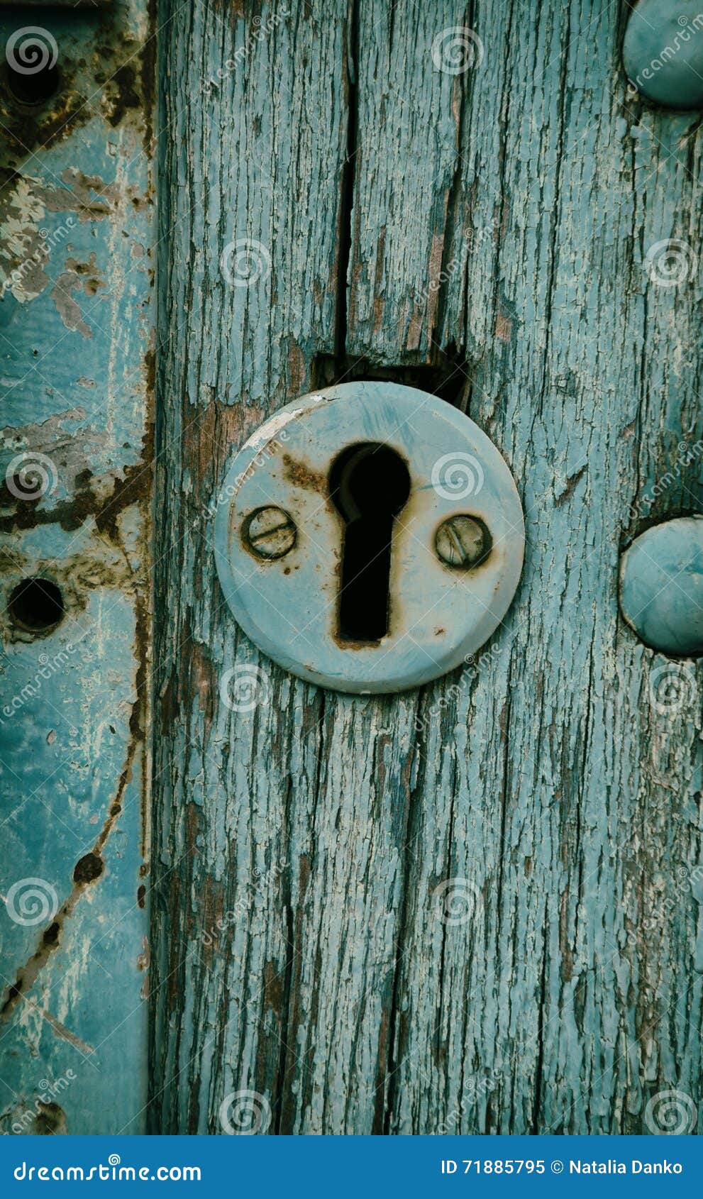 Vintage Keyhole in a Old Door Stock Image - Image of antique, house ...
