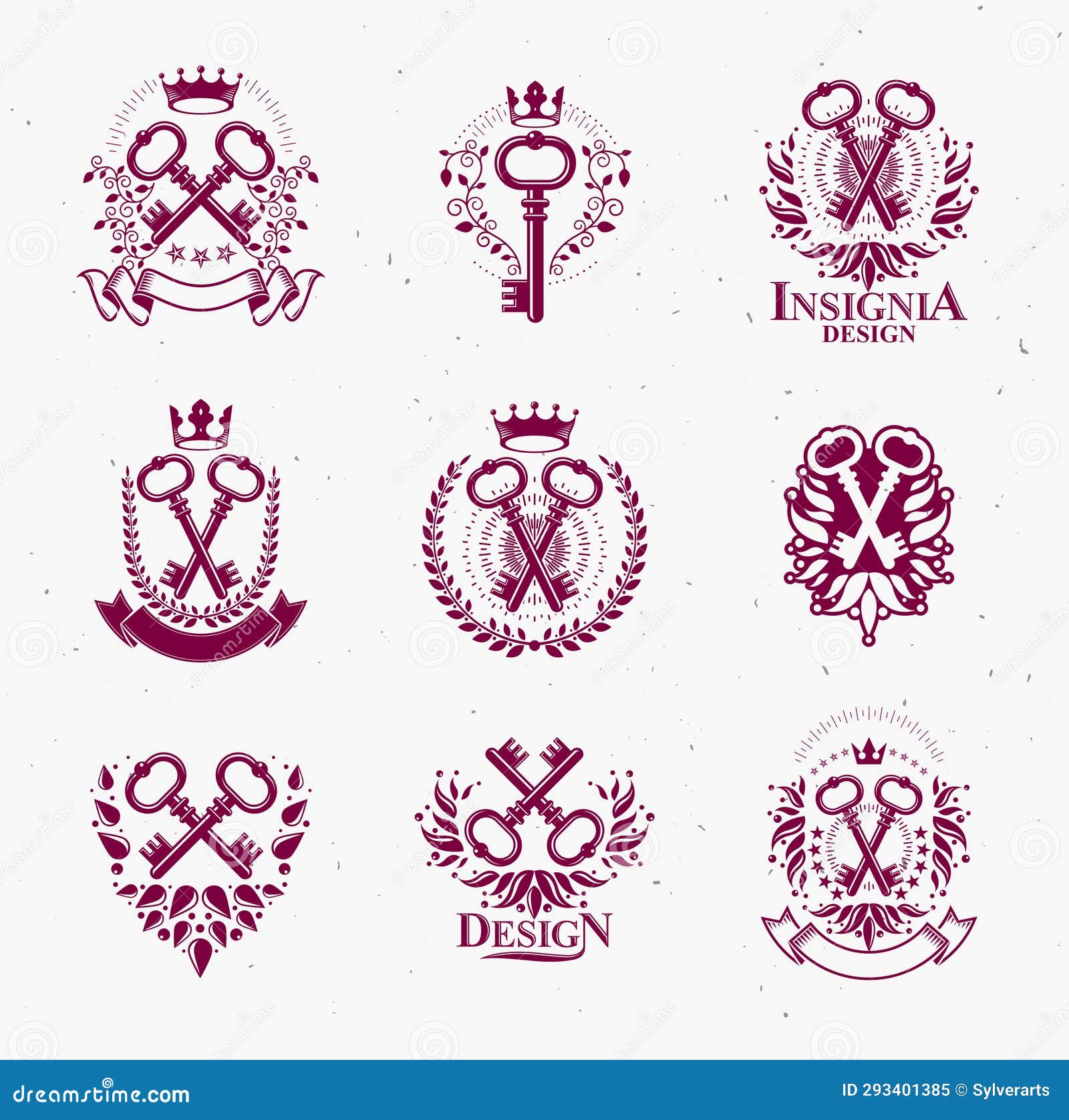 Keys. Antique Keys Silhouettes And Worms Wit Heads And Tails, House ... Keys. Antique Keys Silhouettes And Worms Wit Heads And Tails, House ...