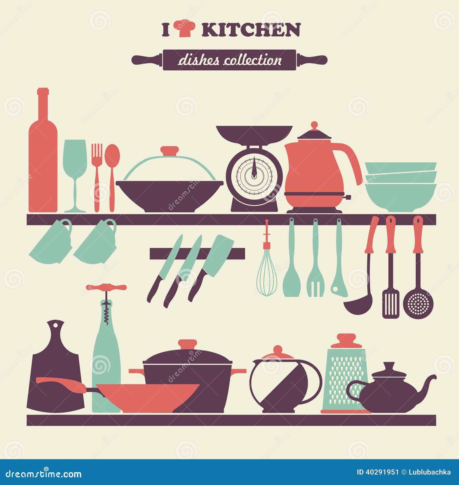 Vintage Kitchen Vector