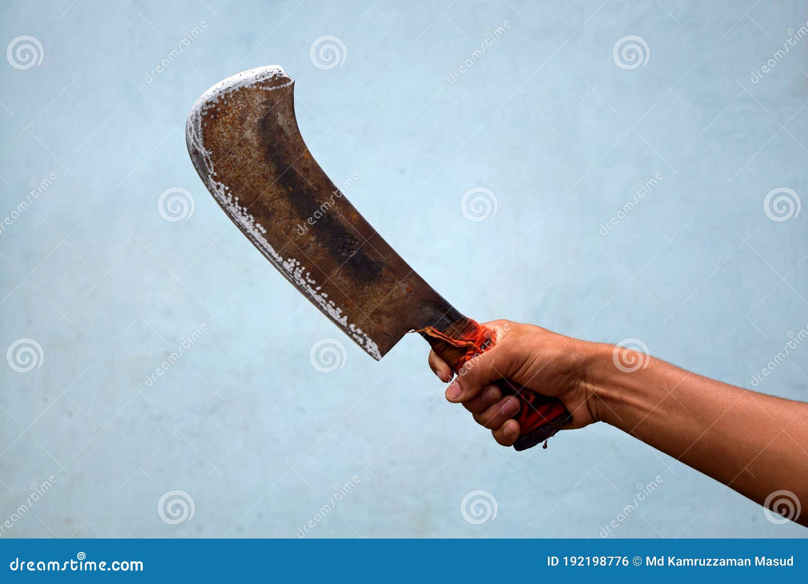 Vintage Kitchen Hatchet on Hand Stock Photo - Image of meat, important ...