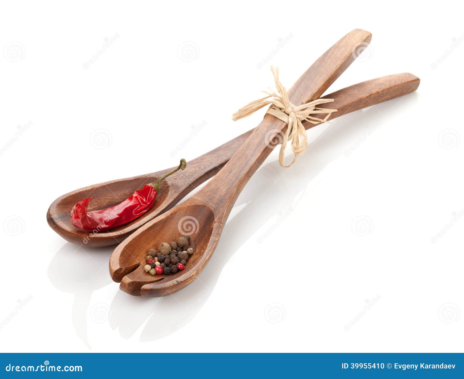 Vintage Kitchen Utensils with Spices Stock Photo - Image of natural ...