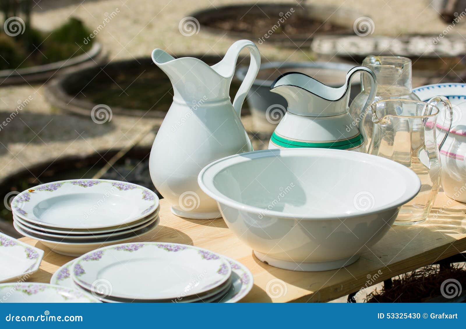 Vintage Kitchenware stock photo. Image of tableware, household - 53325430