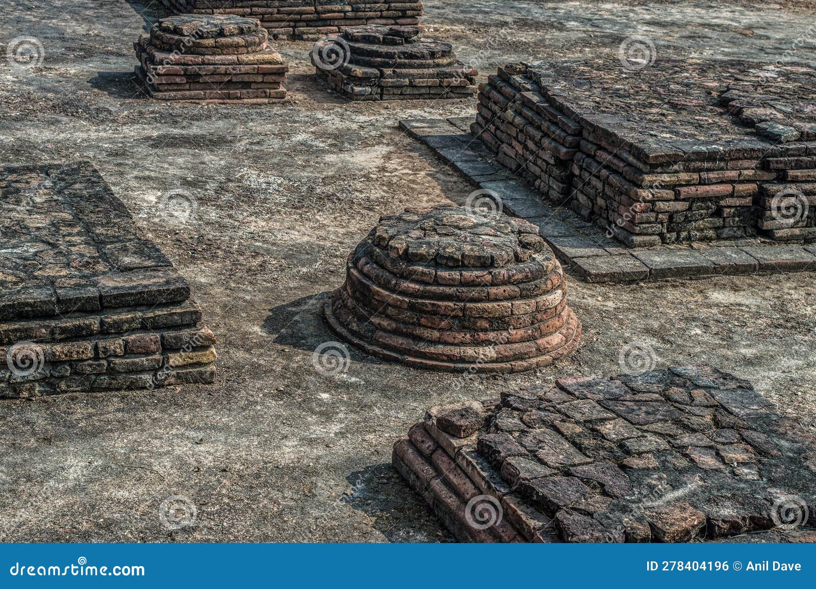 Vintage Kutagarshala a Brick Structures at Buddhist Site Editorial ...