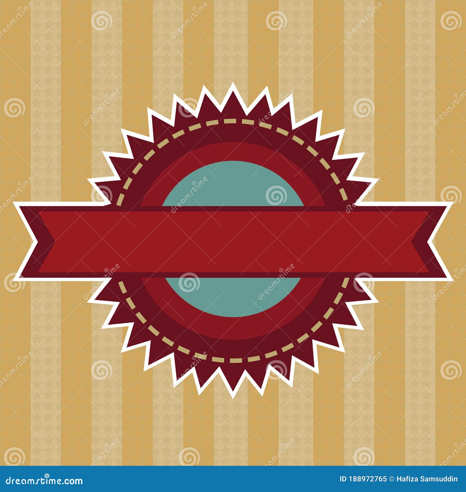 Vintage Label with Banner. Vector Illustration Decorative Design Stock ...