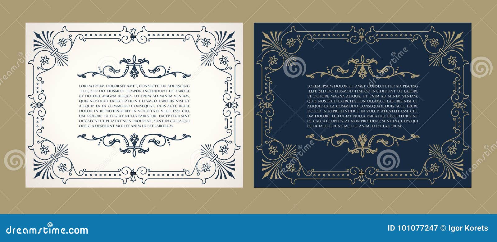 Vintage Label Design with an Example of Your Text Stock Vector ...