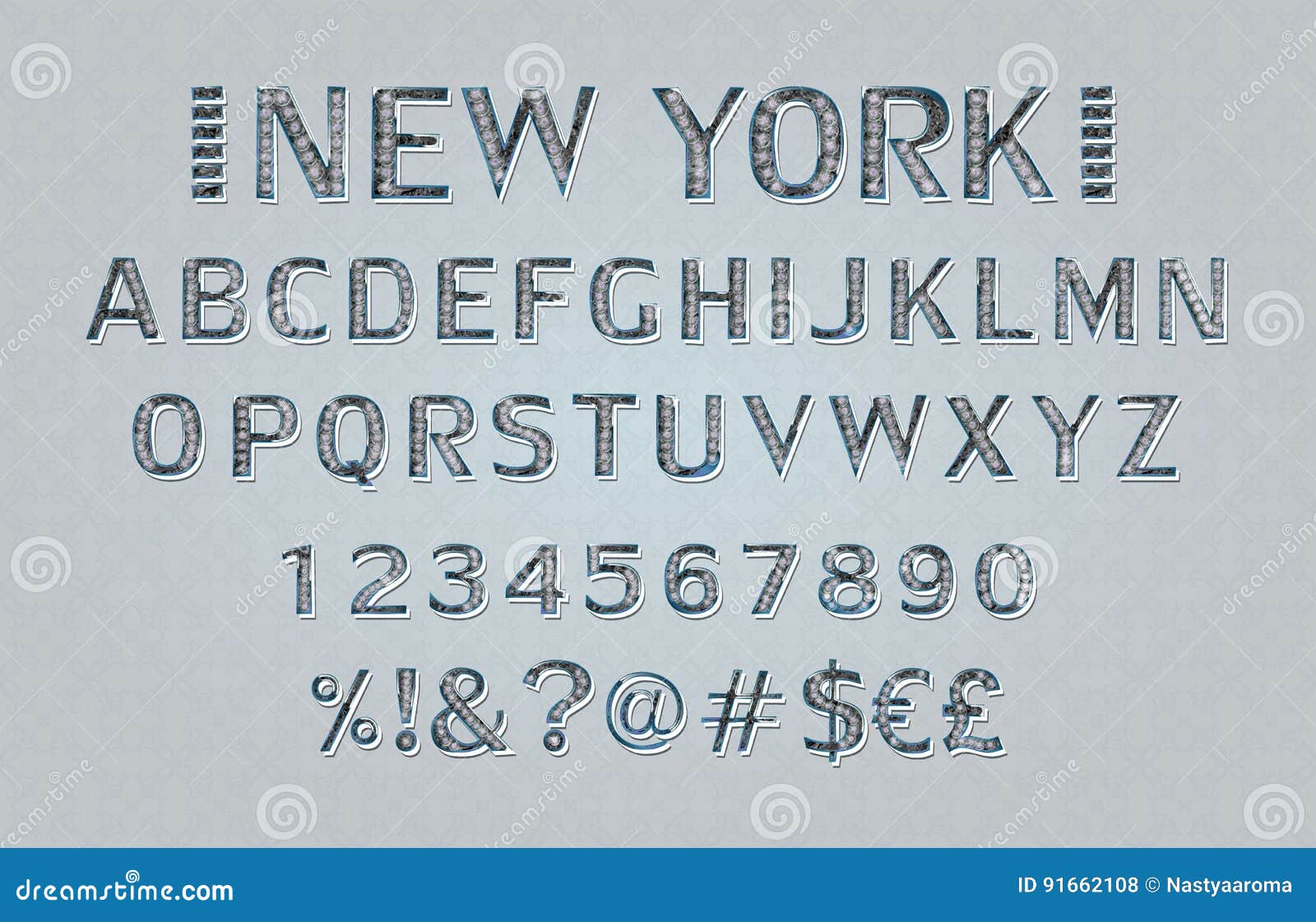 Decorative Shadow Fonts. Retro Style. Template In Vector Stock ...