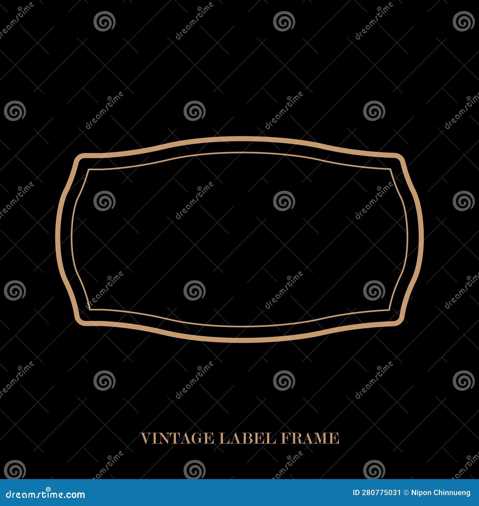 Vintage Label Frame, Decorative Vintage Borders, Logo Design Frame ...