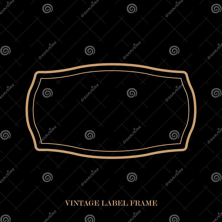 Vintage Label Frame, Decorative Vintage Borders, Logo Design Frame ...