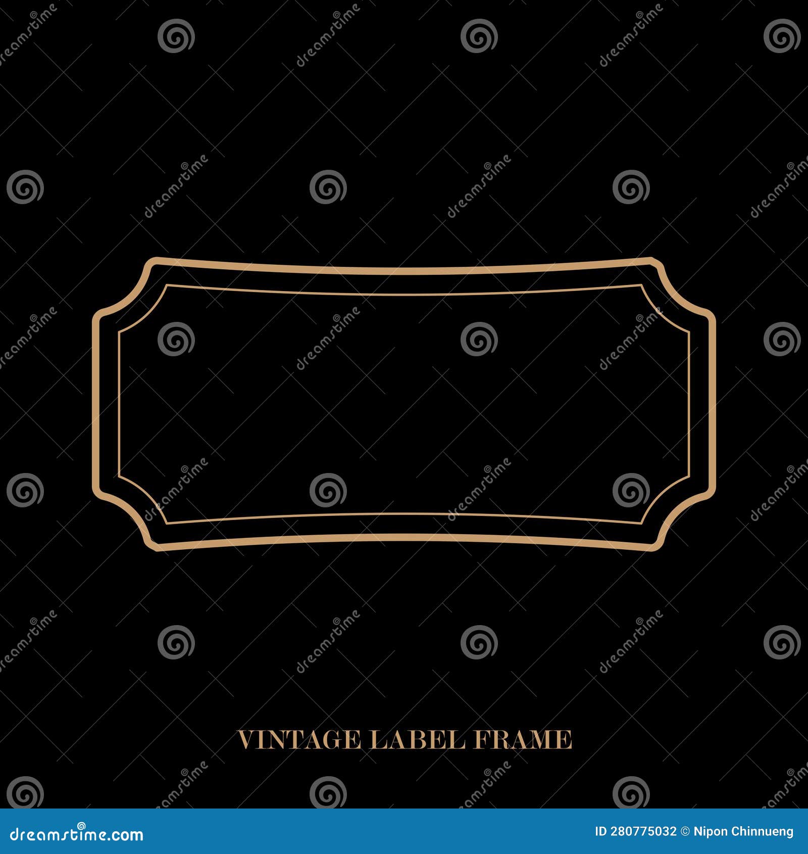 Vintage Label Frame, Decorative Vintage Borders, Logo Design Frame ...