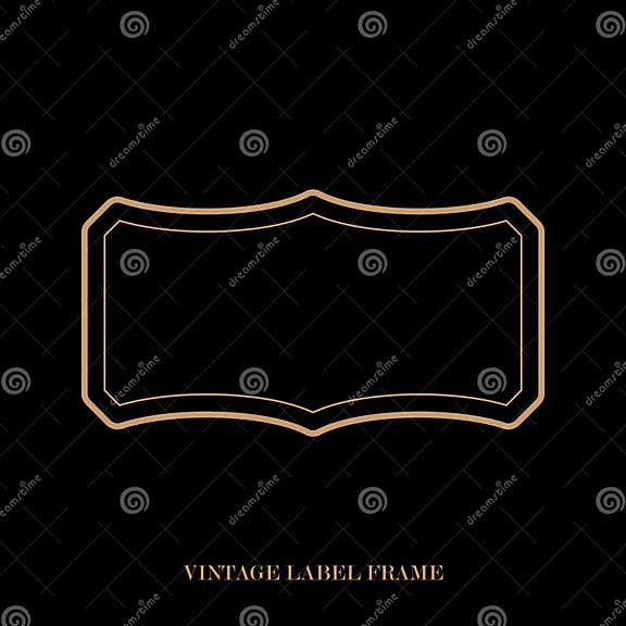 Vintage Label Frame, Decorative Vintage Borders, Logo Design Frame ...