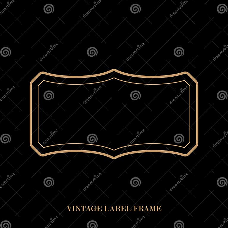Vintage Label Frame, Decorative Vintage Borders, Logo Design Frame ...
