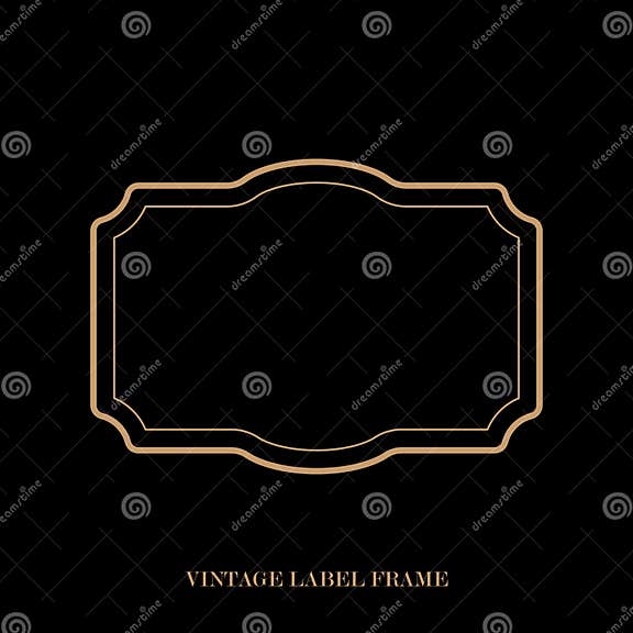 Vintage Label Frame, Decorative Vintage Borders, Logo Design Frame ...