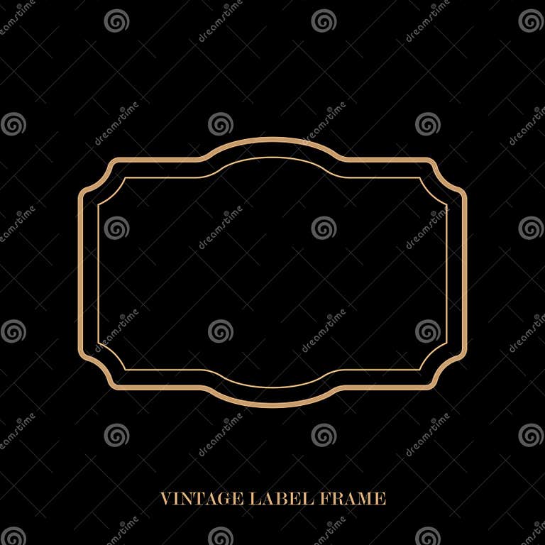 Vintage Label Frame, Decorative Vintage Borders, Logo Design Frame ...