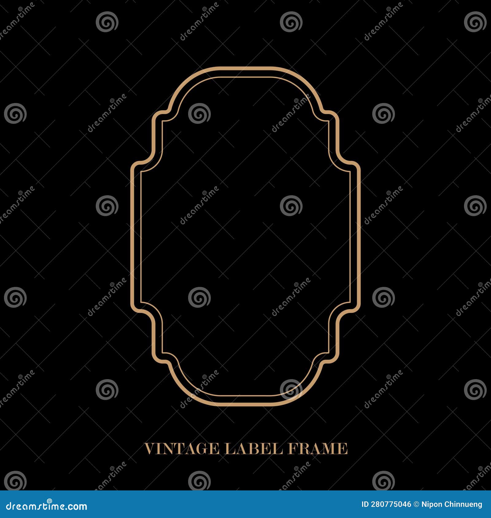 Vintage Label Frame, Decorative Vintage Borders, Logo Design Frame ...