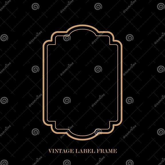 Vintage Label Frame, Decorative Vintage Borders, Logo Design Frame ...