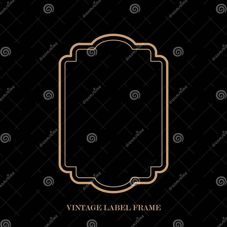 Vintage Label Frame, Decorative Vintage Borders, Logo Design Frame ...