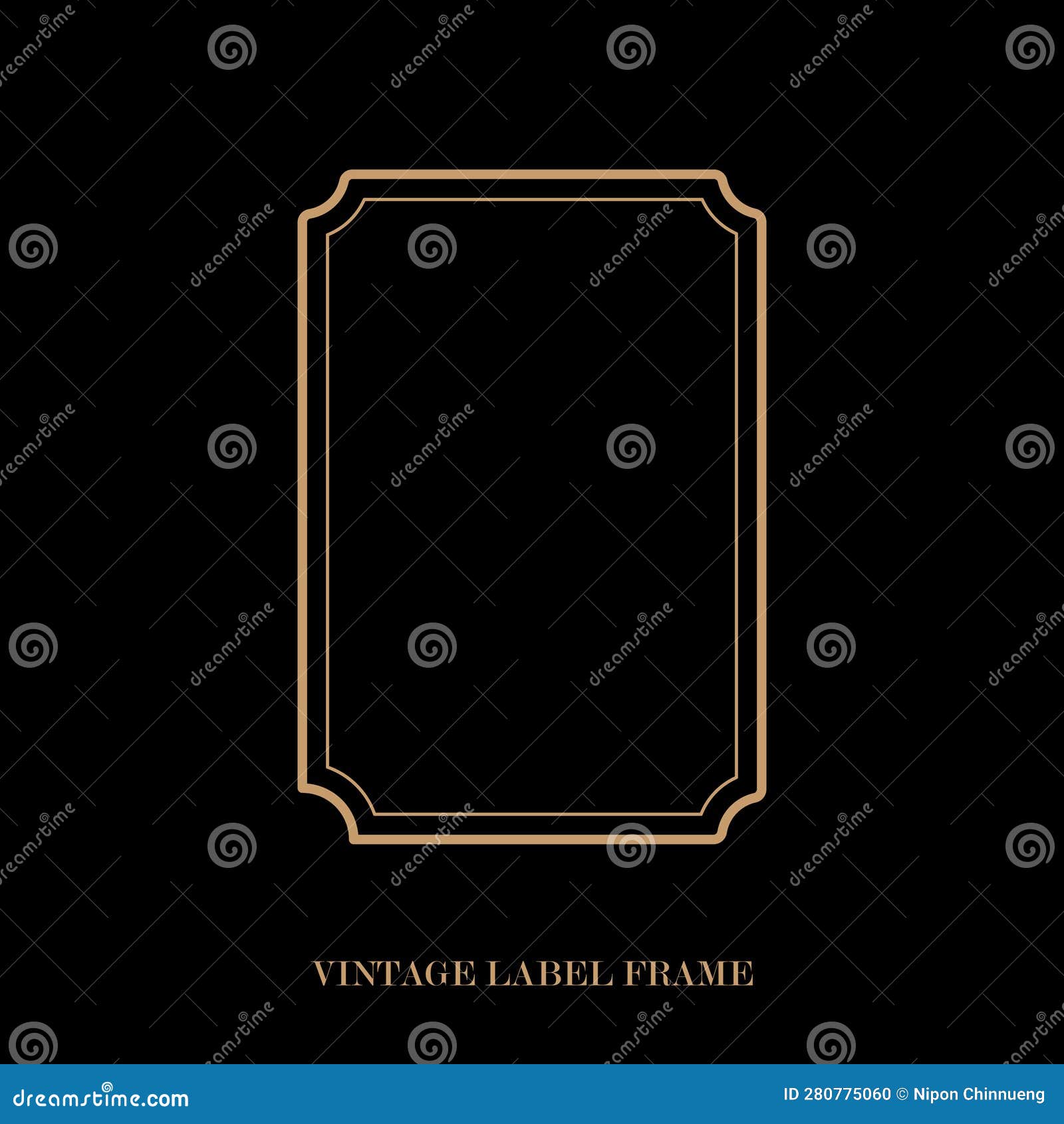 Vintage Label Frame, Decorative Vintage Borders, Logo Design Frame ...