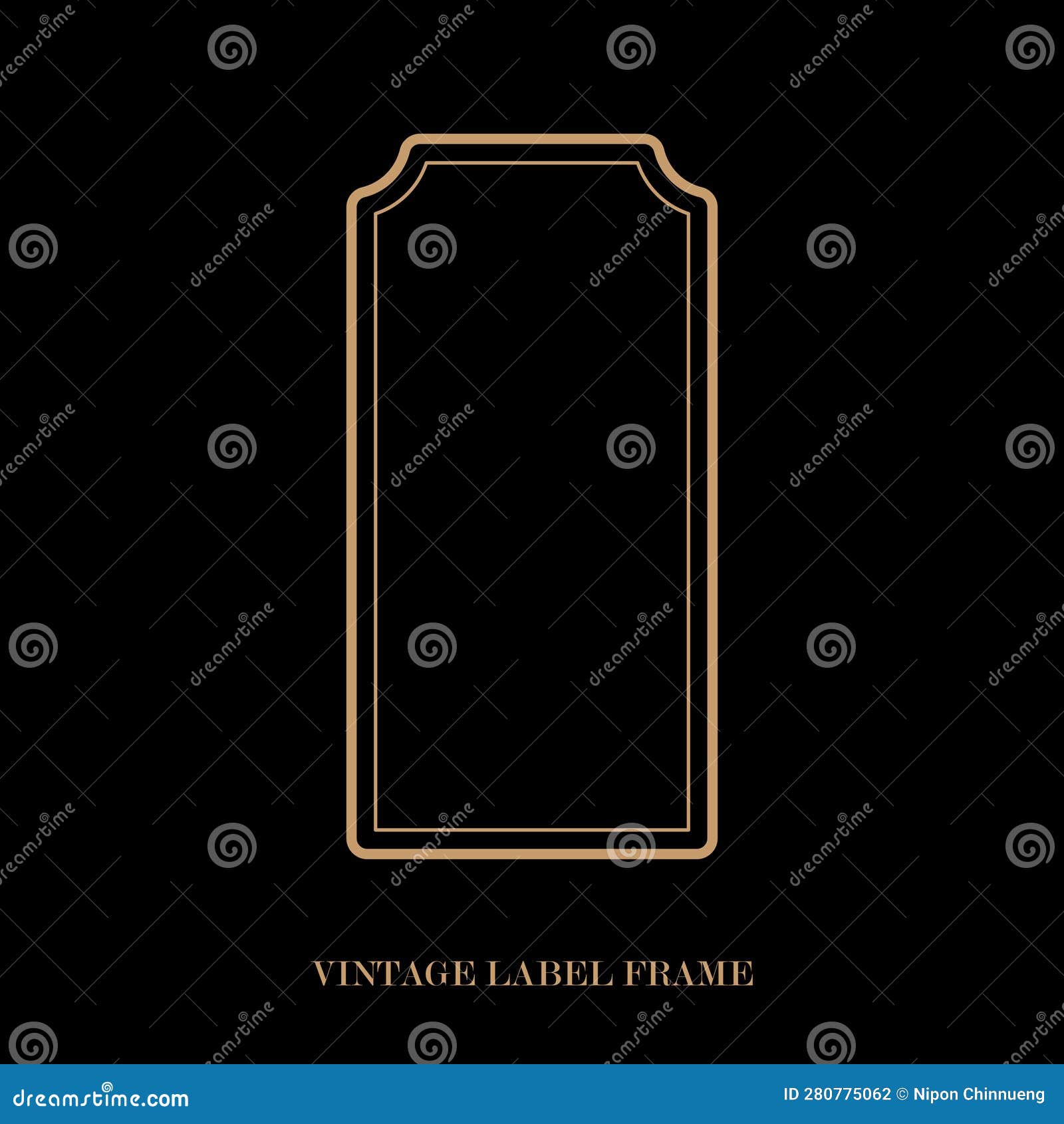 Vintage Label Frame, Decorative Vintage Borders, Logo Design Frame ...