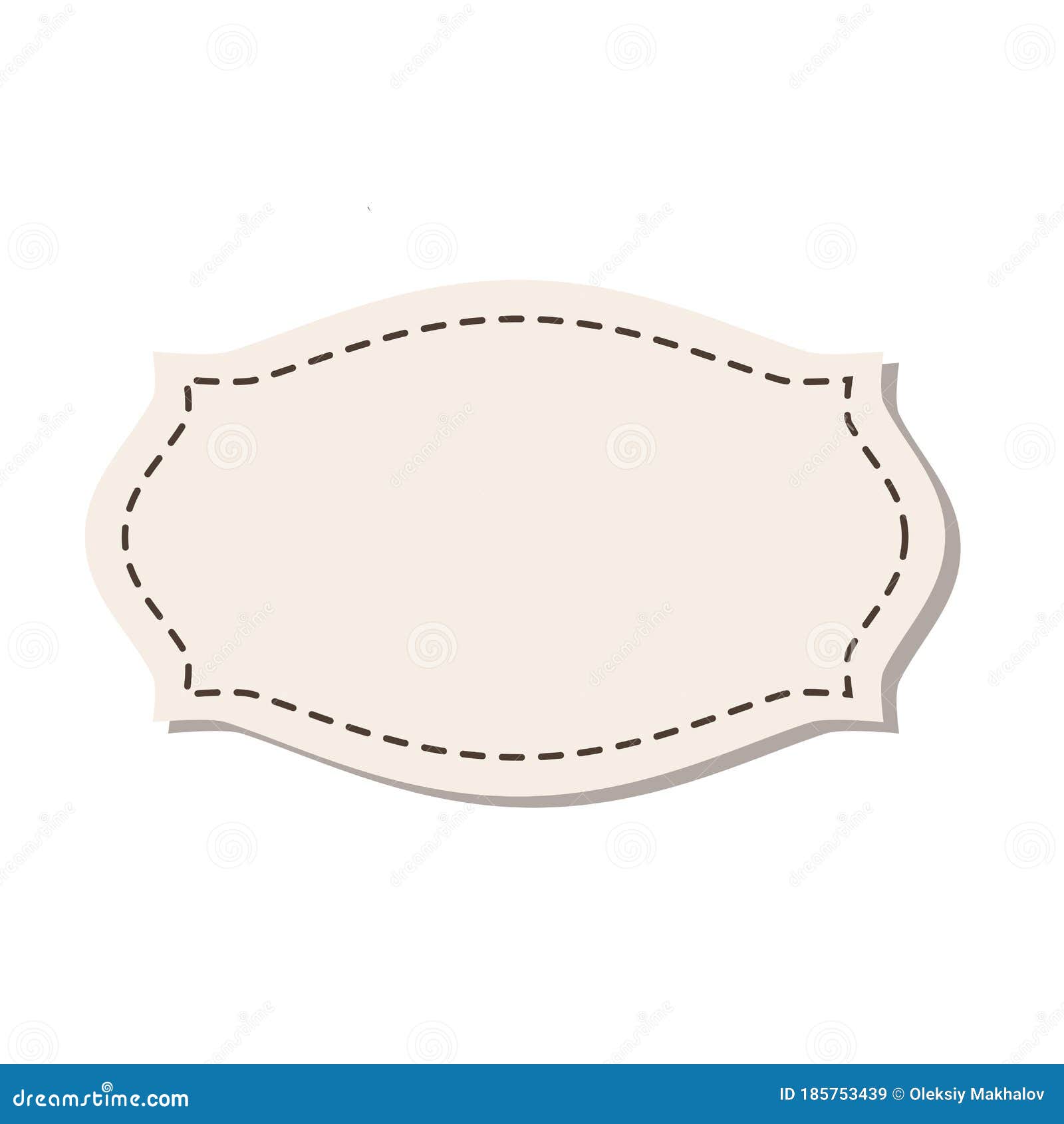 Vintage Label Frame. Old Frame Shape, Decorative Label and Retro Shape ...