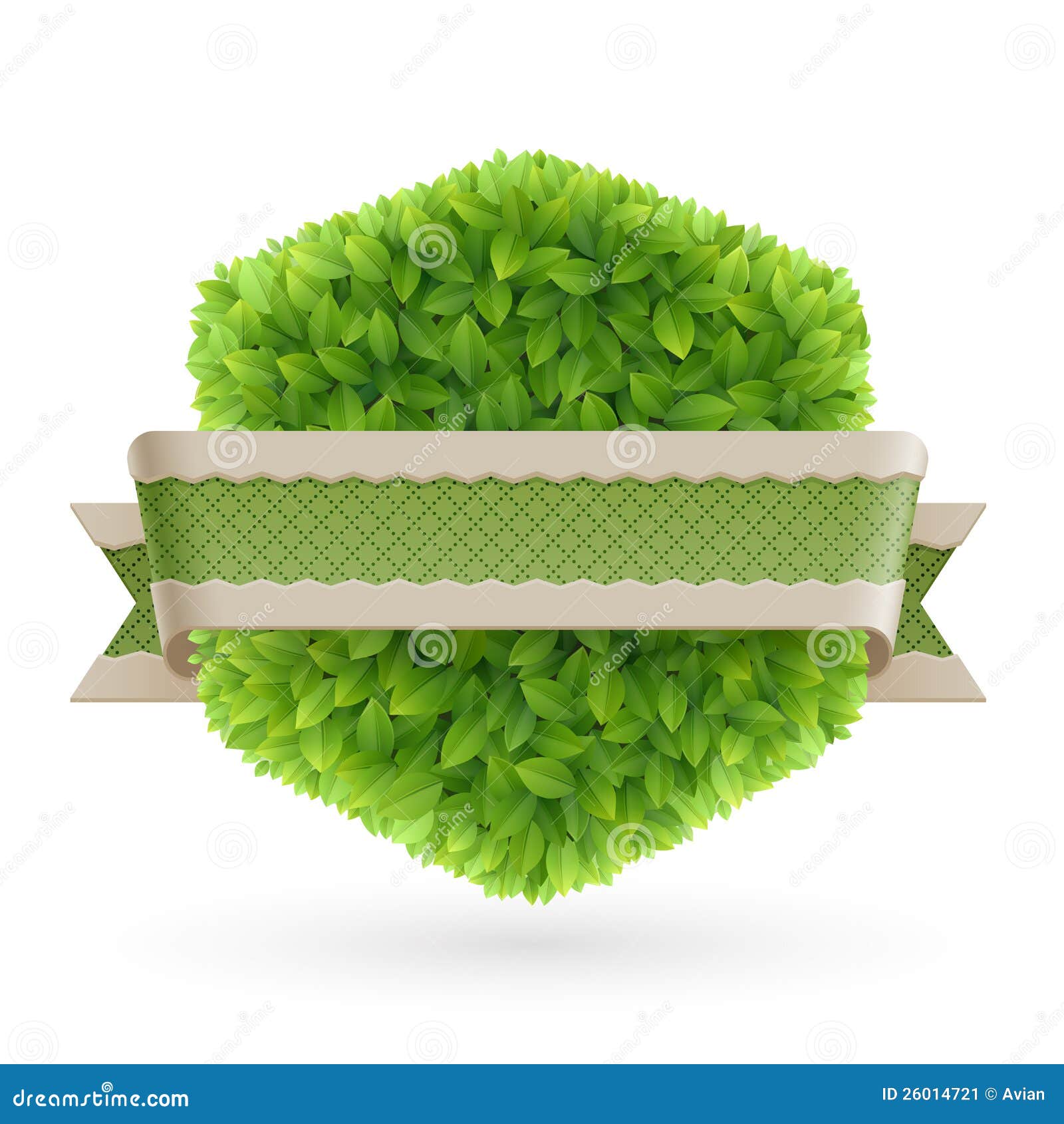 Vintage Label with Green Leaves Stock Vector - Illustration of happy ...