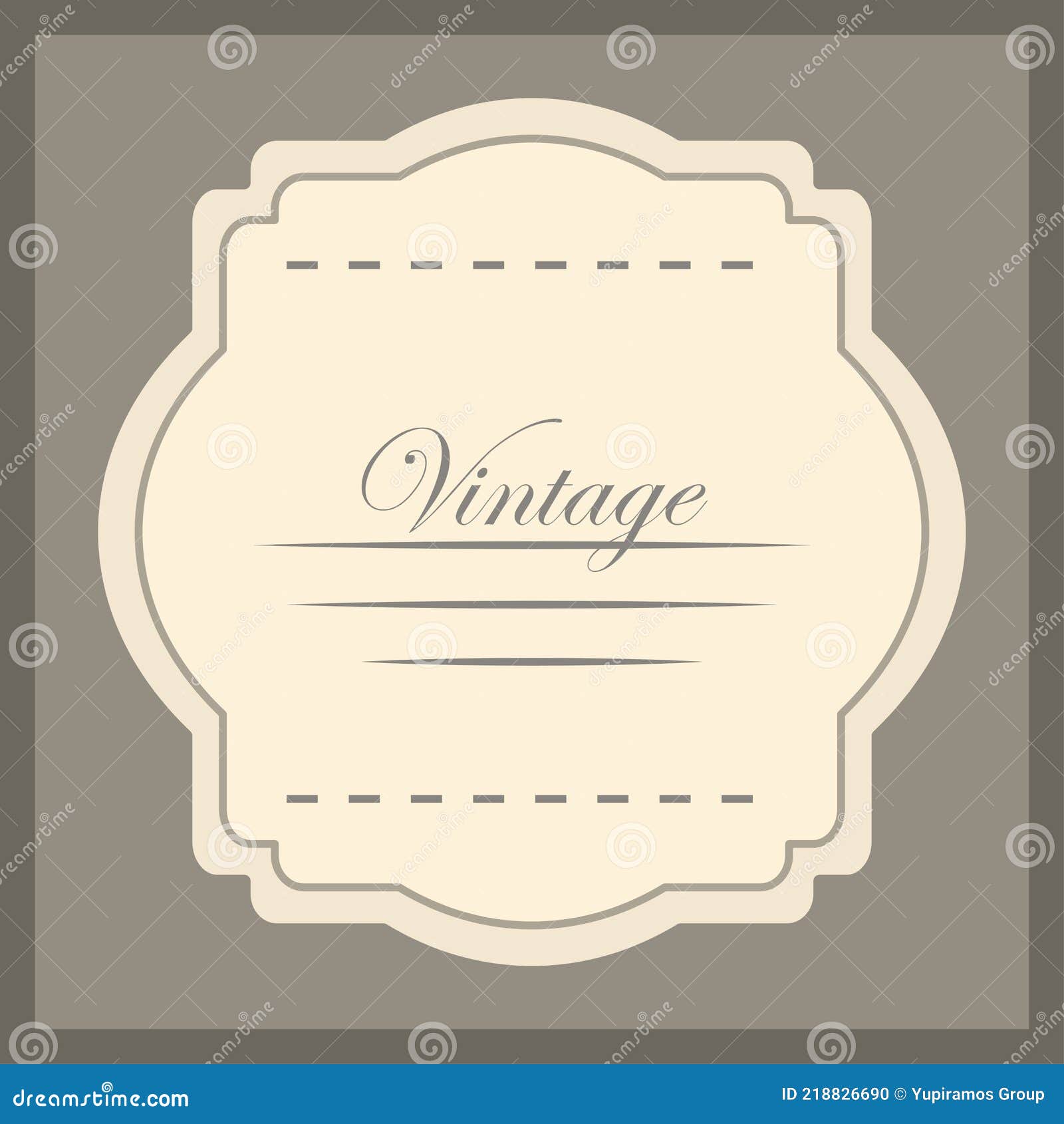 Vintage label emblem stock vector. Illustration of design - 218826690