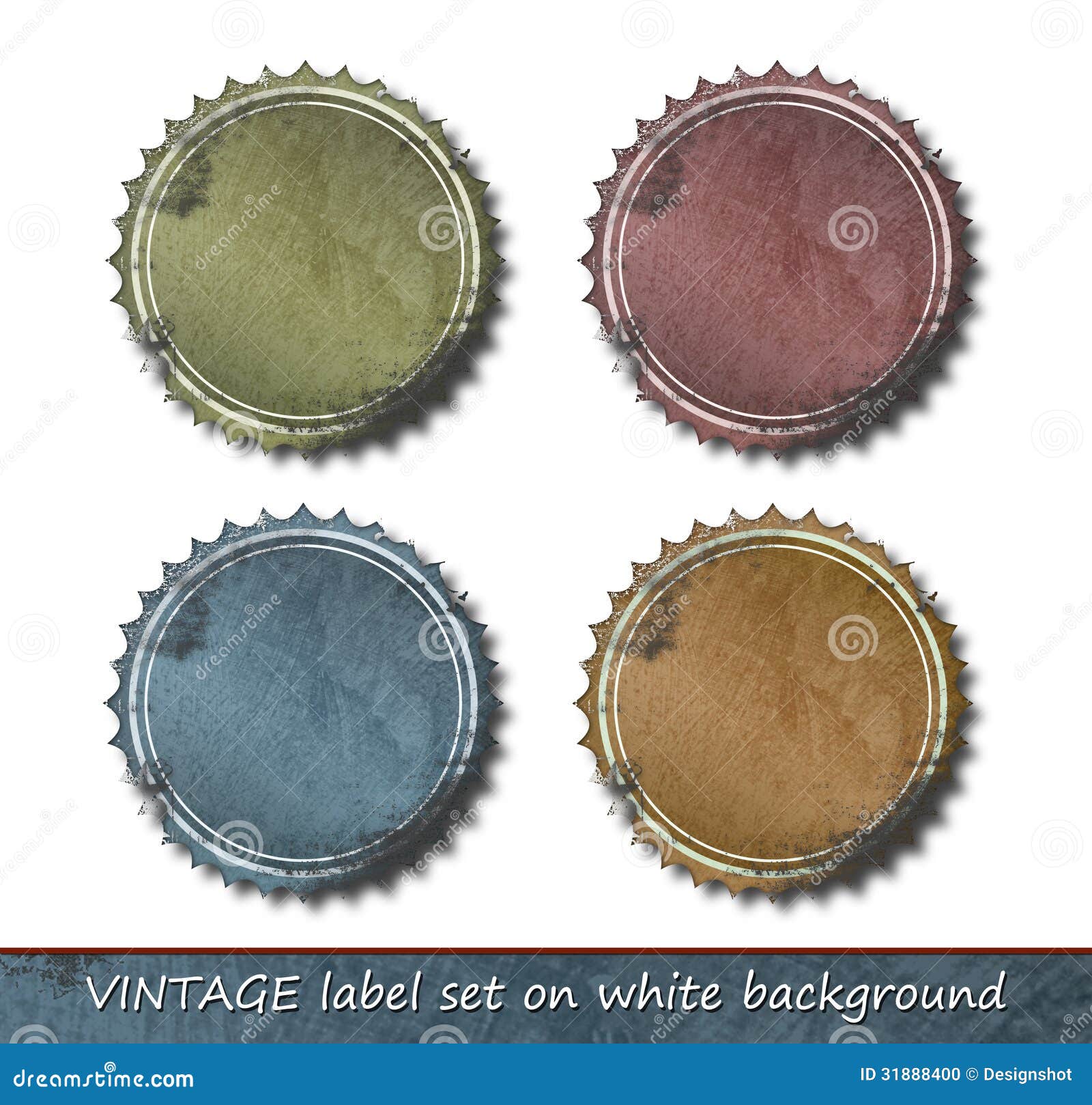 Vintage label set stock illustration. Illustration of deco - 31888400