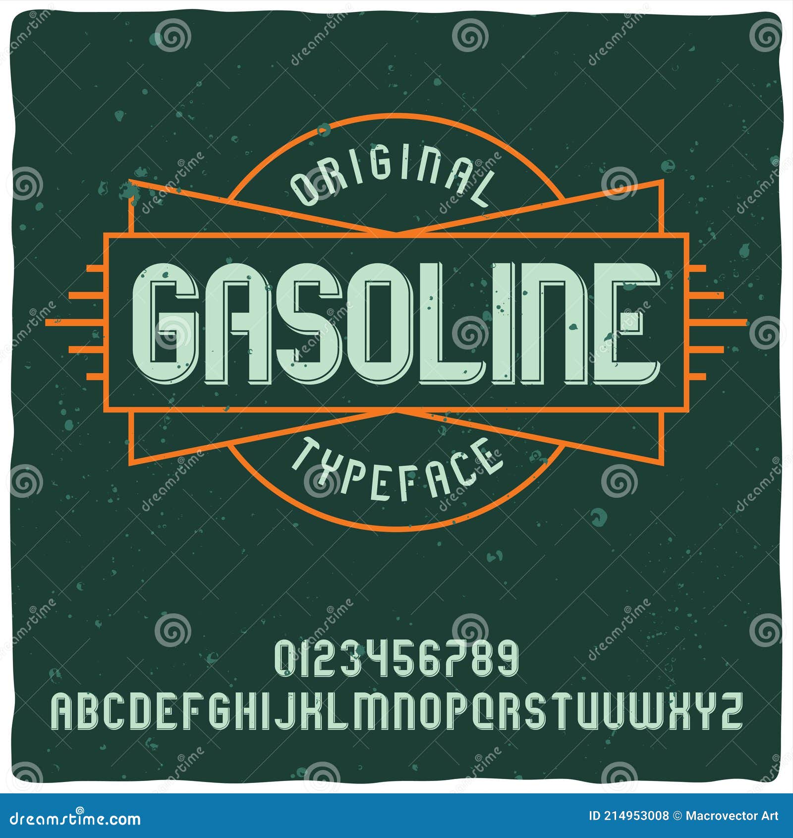 Vintage Label Typeface Called Stock Vector - Illustration of ...