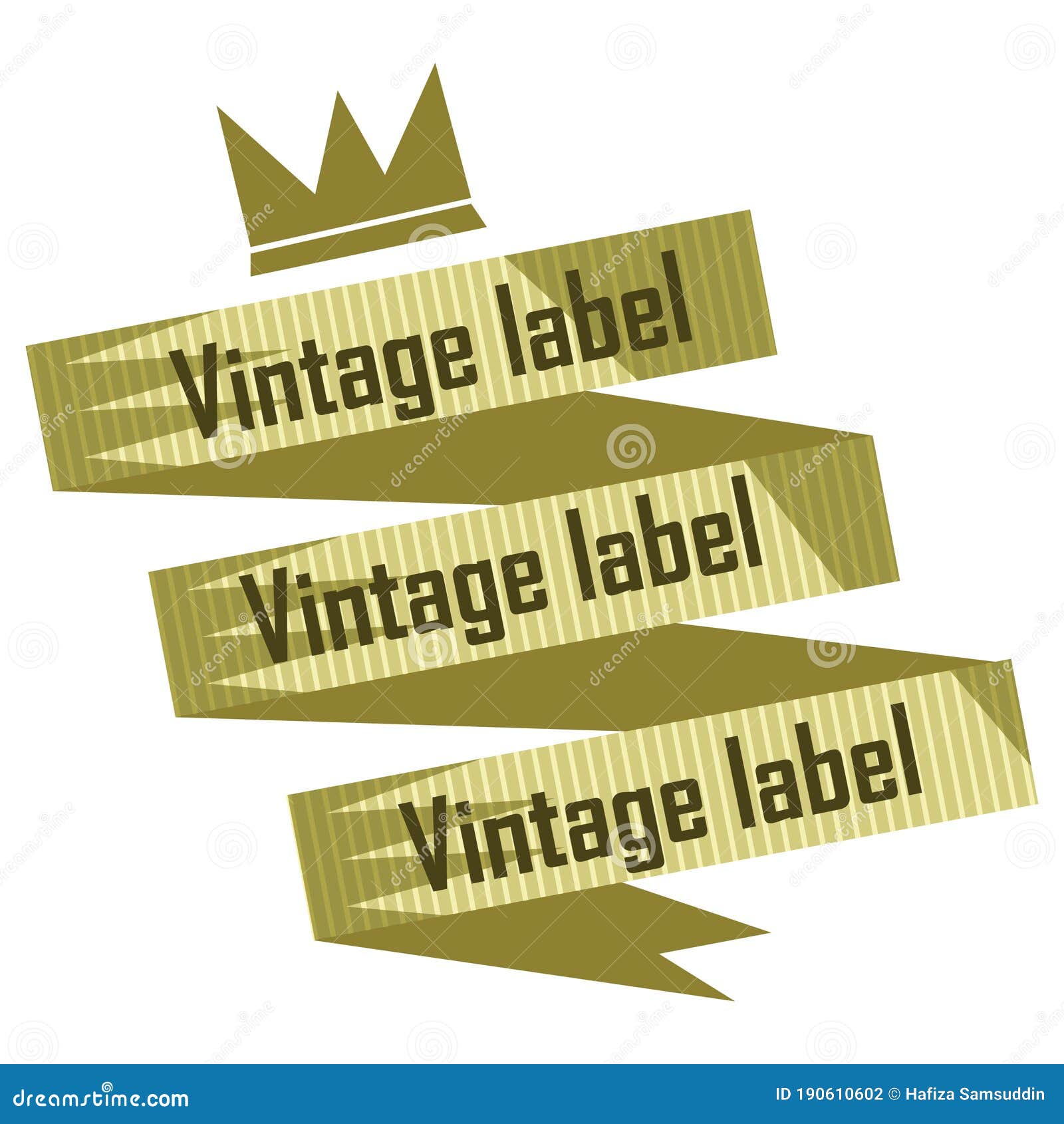 Vintage Label. Vector Illustration Decorative Design Stock Vector ...