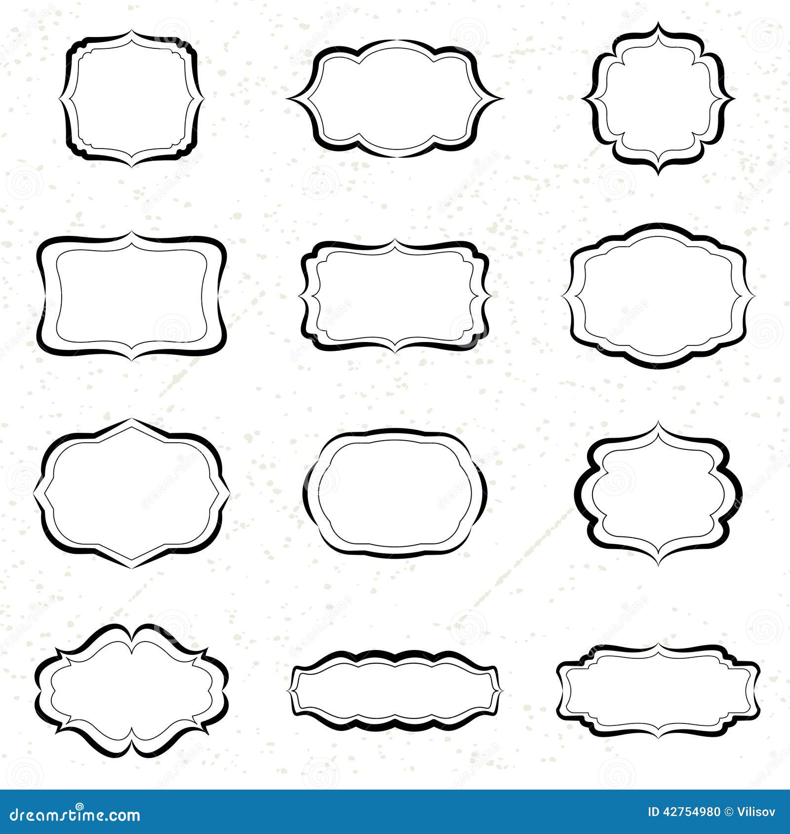 Vintage labels stock vector. Illustration of decorative - 42754980