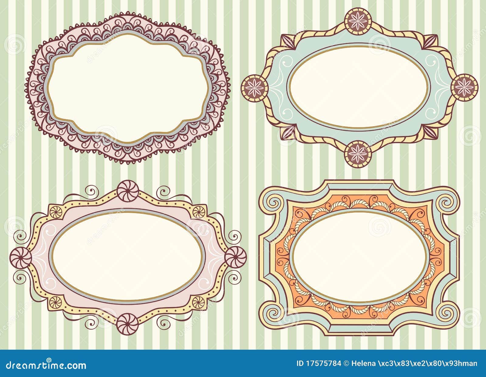 Vintage labels collection stock vector. Illustration of ornate - 17575784