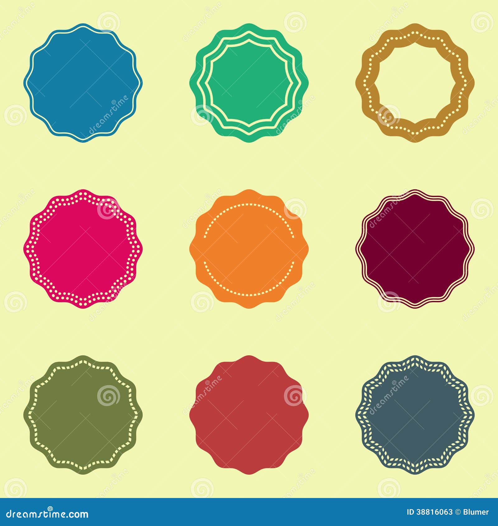 Vintage labels stock illustration. Illustration of modern - 38816063