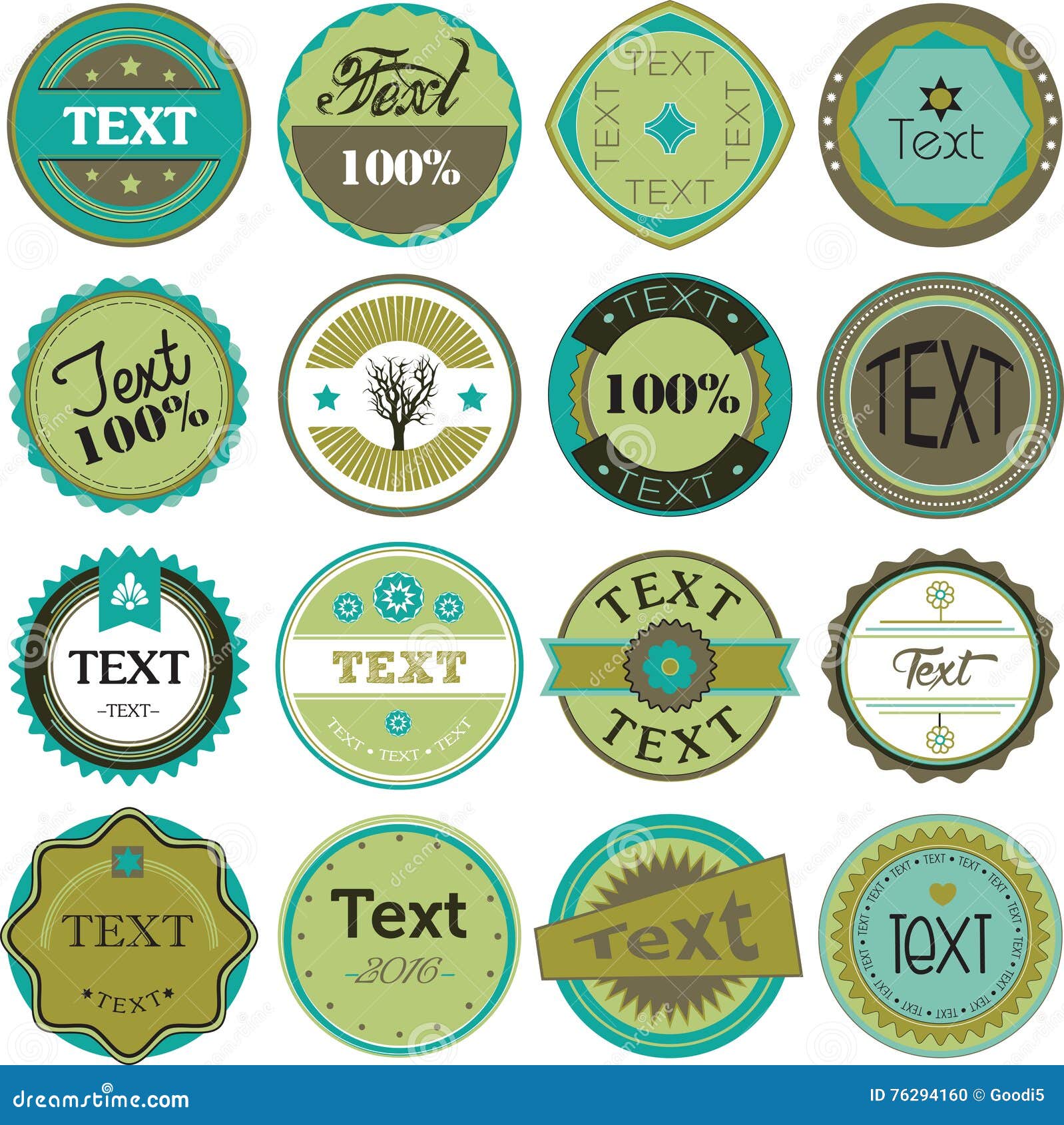 Vintage Labels stock vector. Illustration of pretty, icons - 76294160
