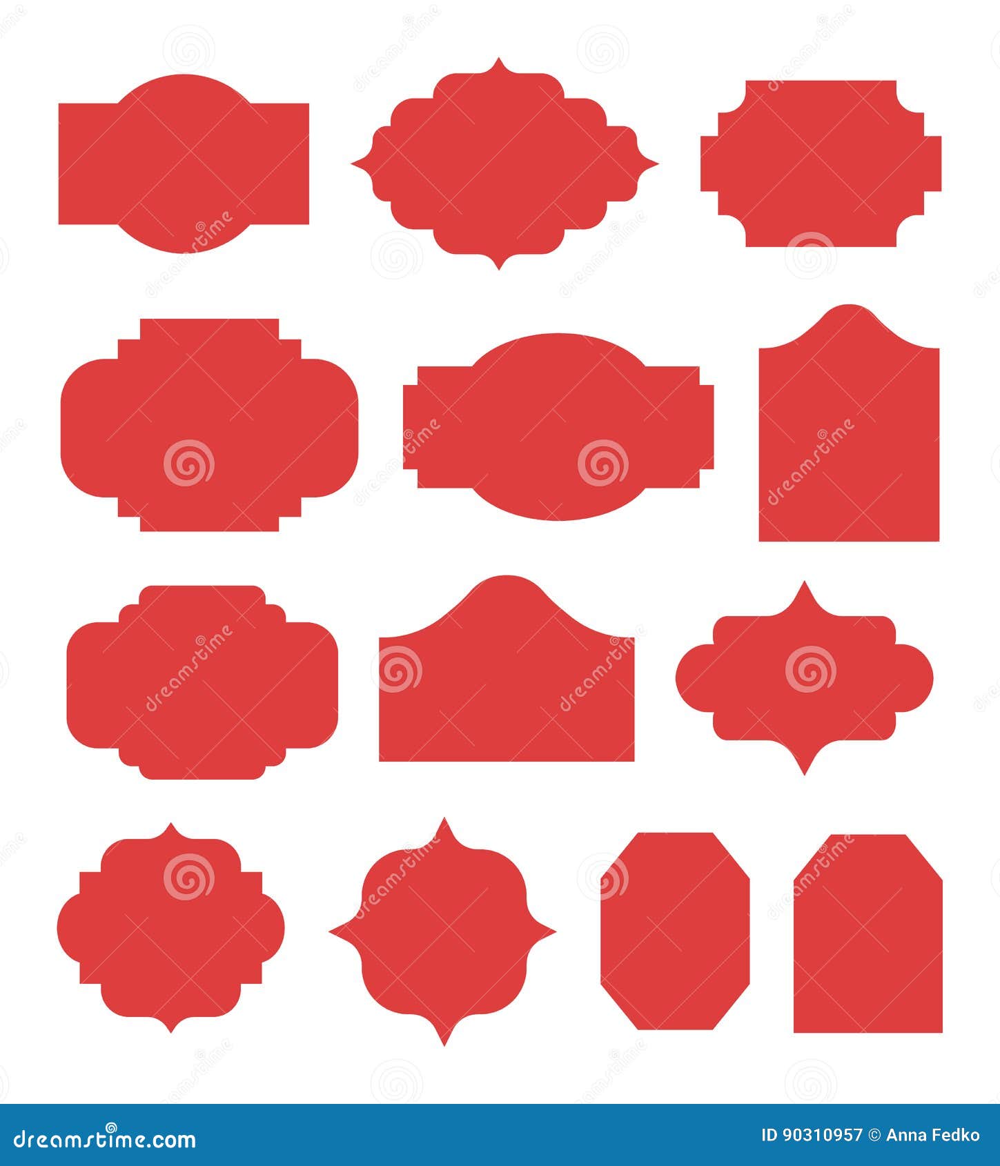 Vintage Labels Template Set. Retro Badges for Your Design. Vector ...