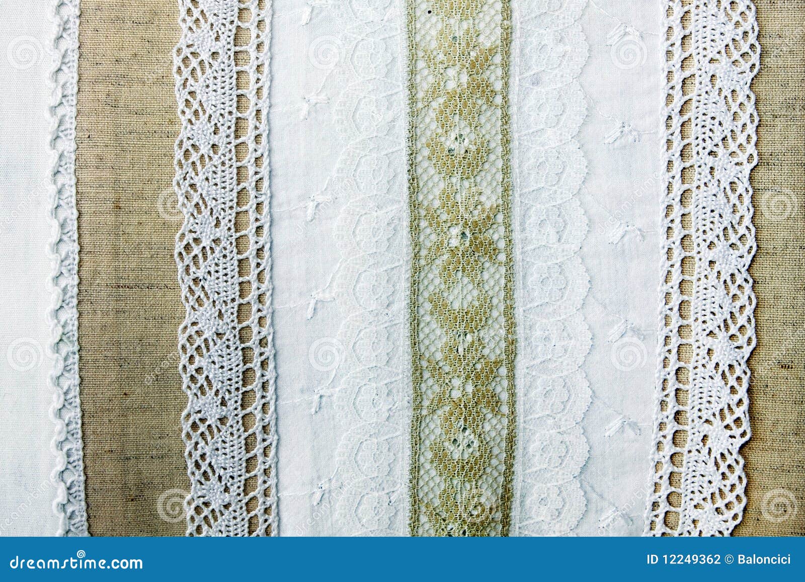 Vintage lace stock photo. Image of handmade, material - 12249362