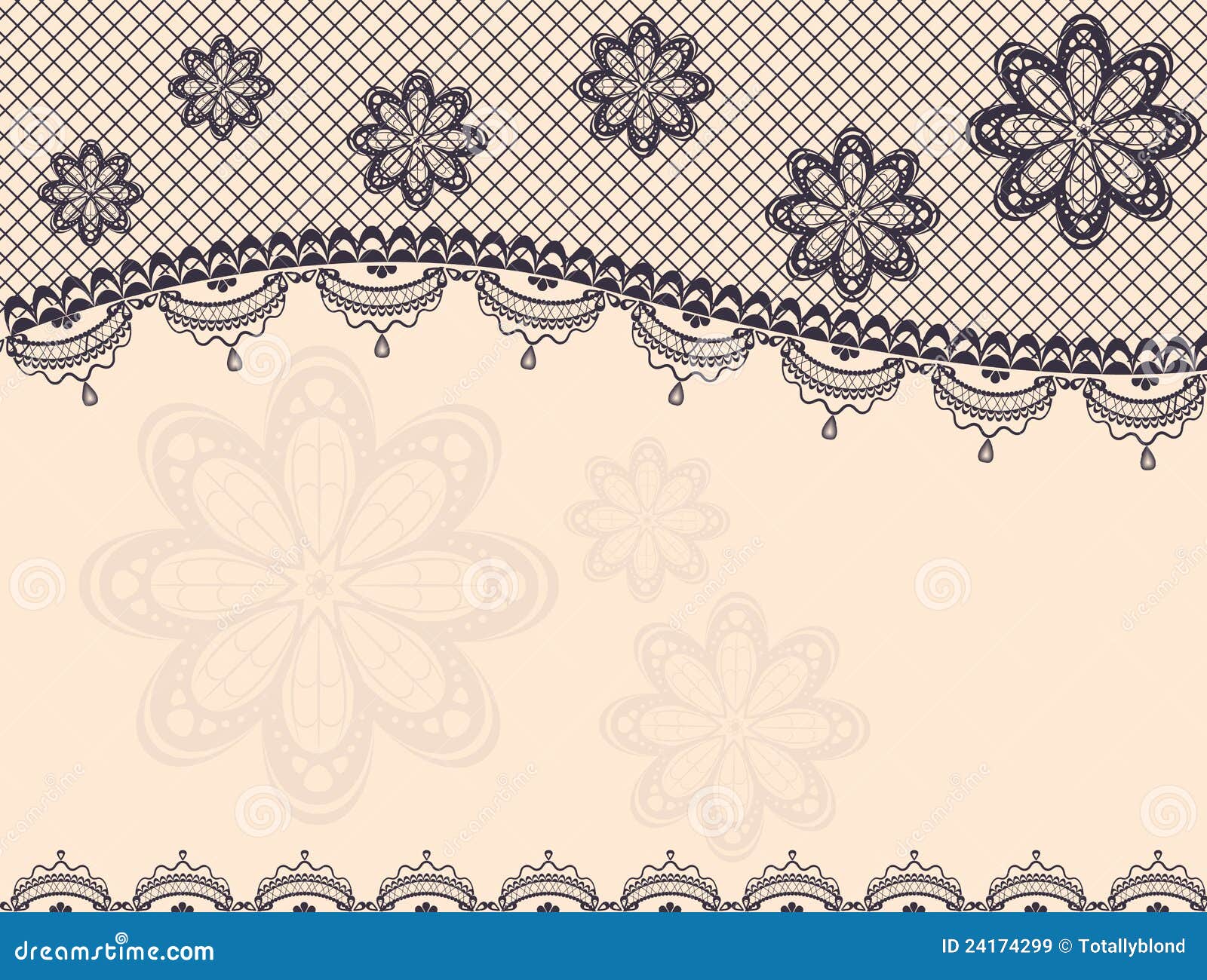 Vintage lace background stock illustration. Illustration of frame ...