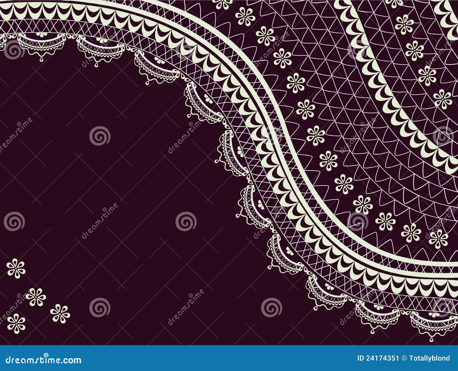 Vintage lace background stock vector. Illustration of frame - 24174351
