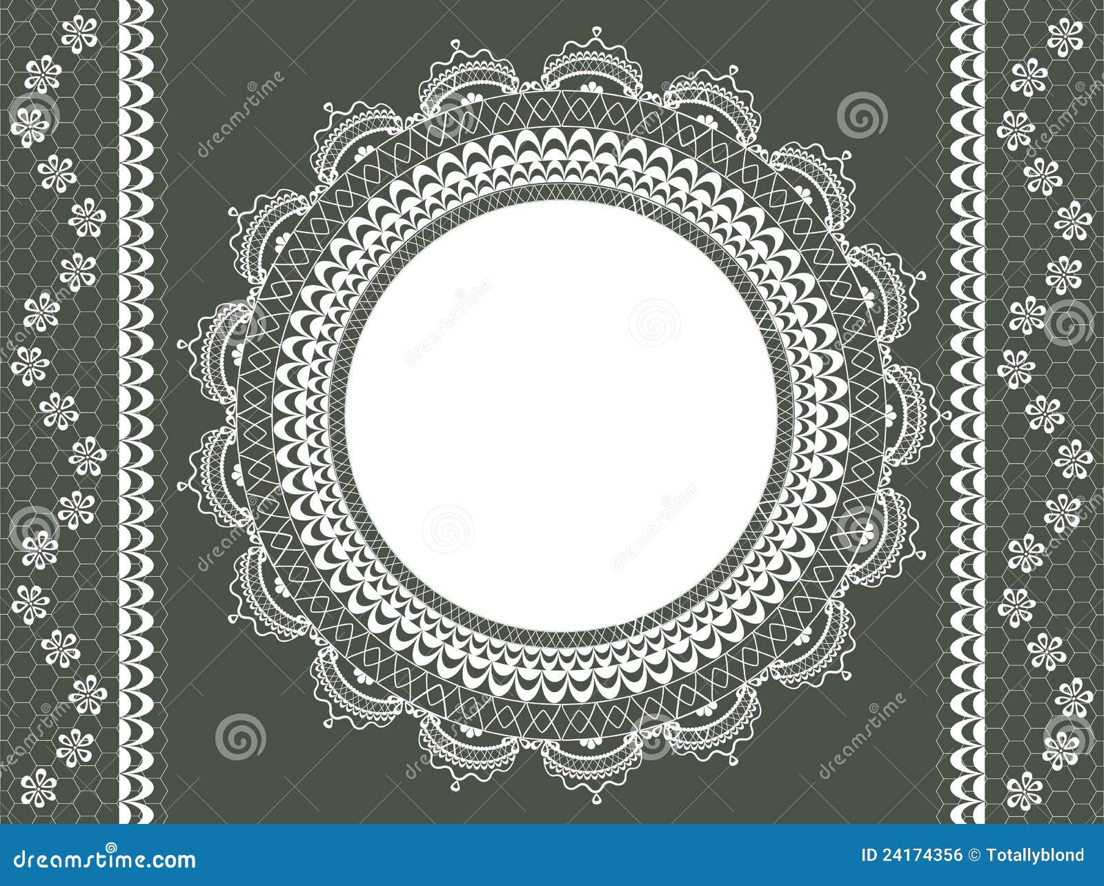 Vintage lace background stock vector. Illustration of light - 24174356