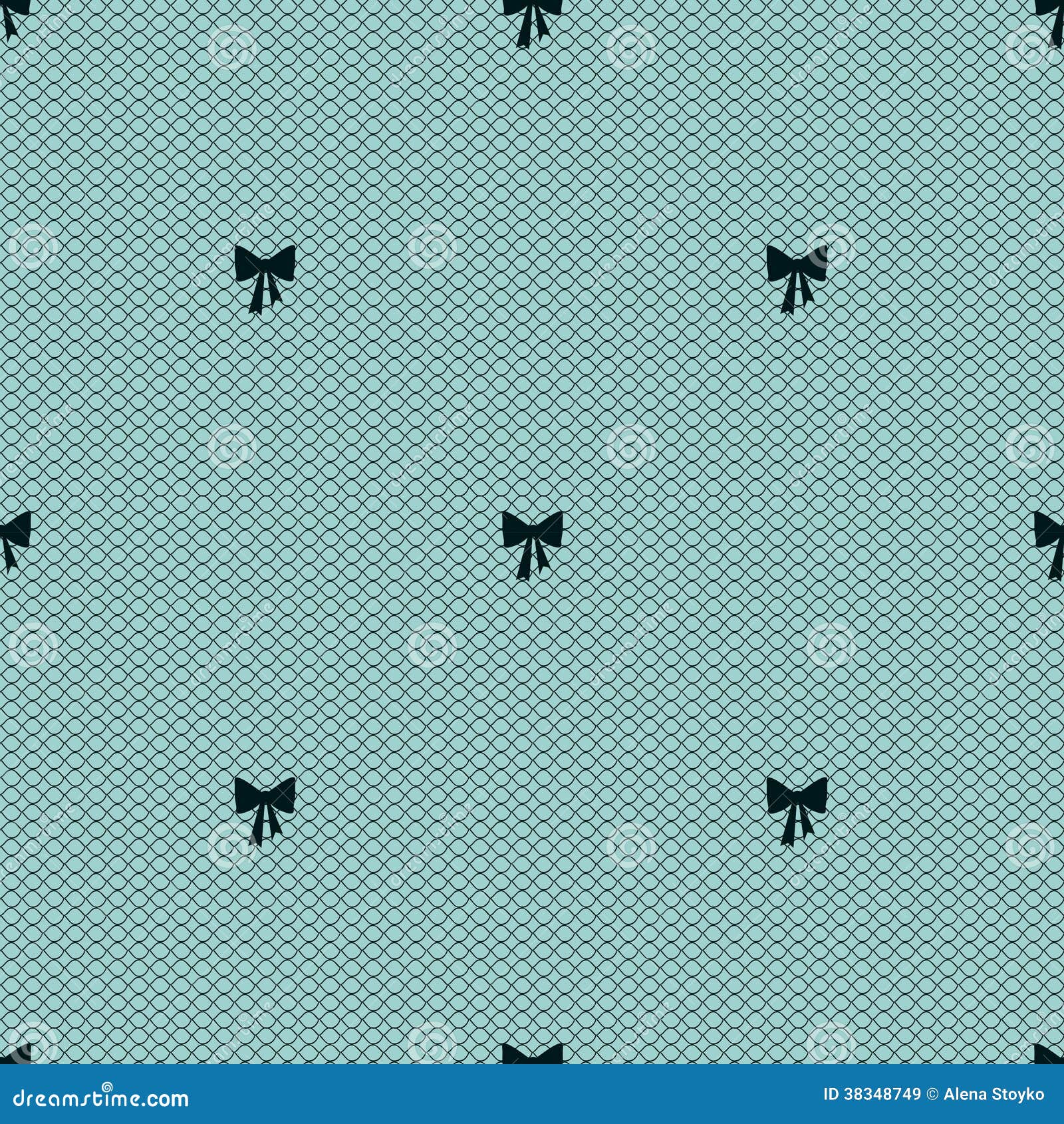 Vintage Lace Background, Small Bows Stock Vector - Illustration of ...