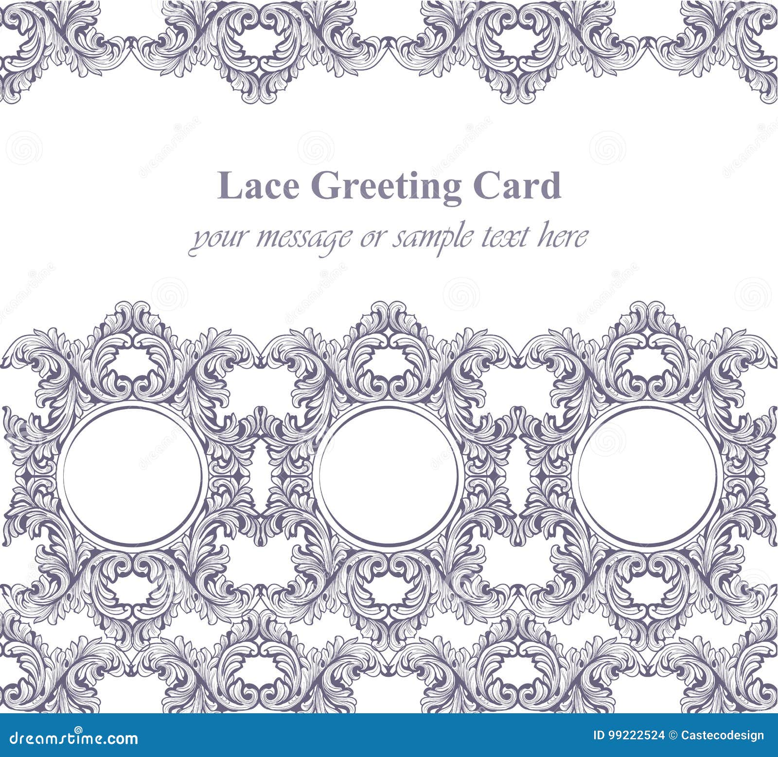 Vintage Lace Banner Poster Background Vector Illustration Stock Vector ...