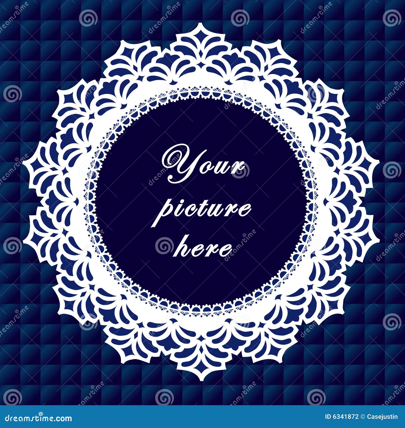 Vintage Lace Frame, Seamless Background Stock Vector - Illustration of ...