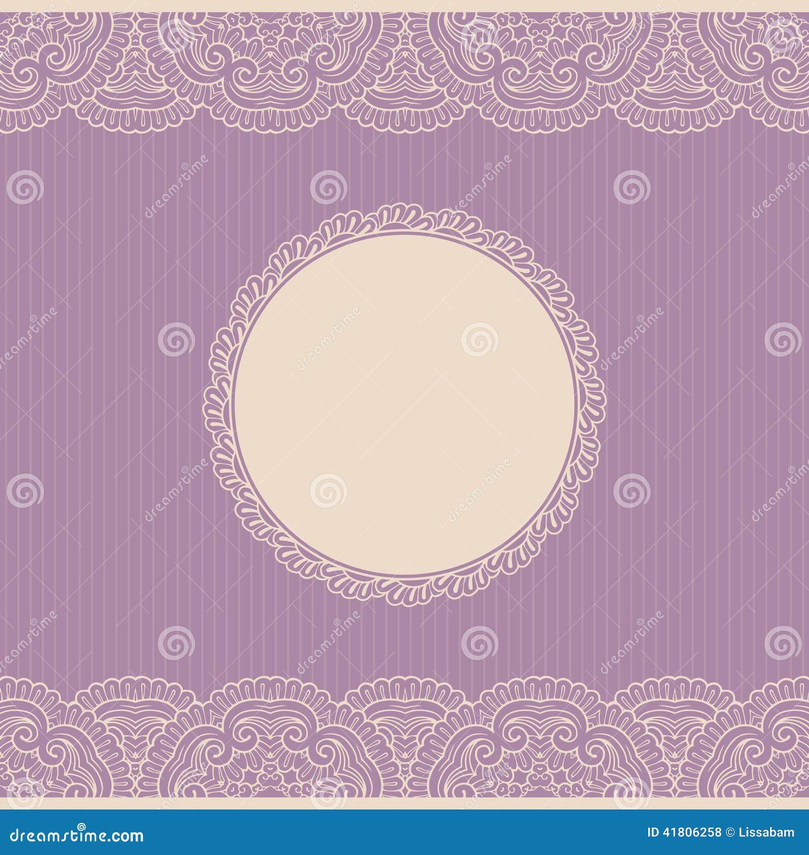 Vintage lace frame stock vector. Illustration of lilac - 41806258