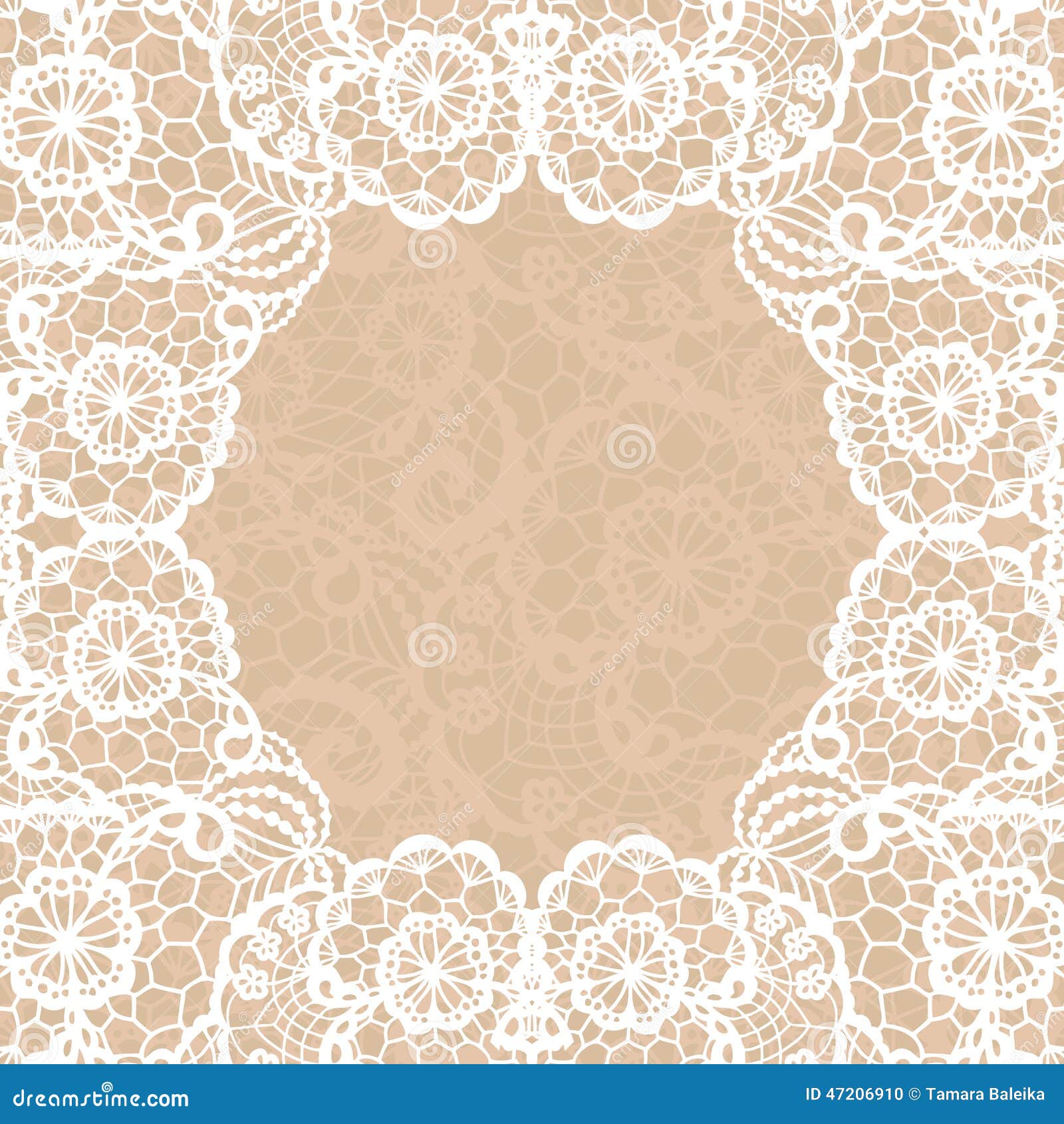 Vintage Lace Invitation Card. Stock Vector - Illustration of border ...